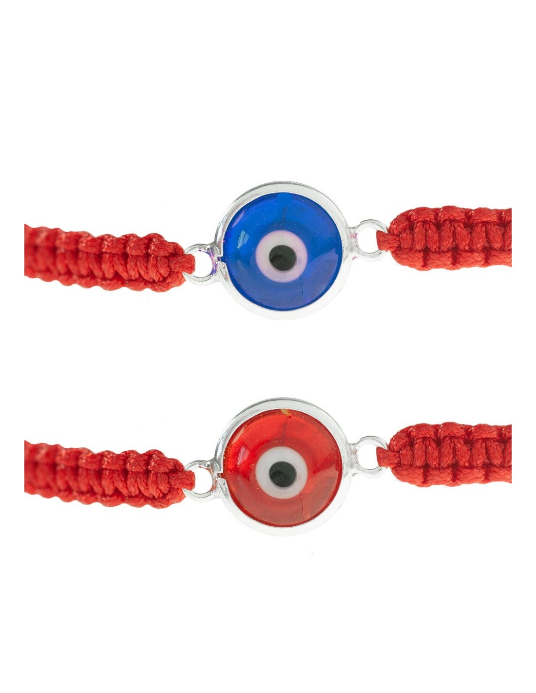 Pulsera ojo turco macramé y Plata de Ley | Karissma